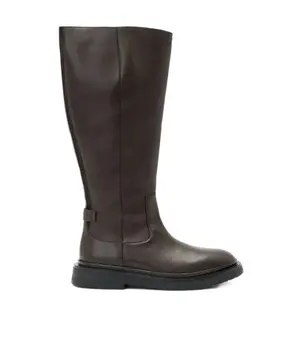 ALLSAINTS Escher Zip Logo-strap Knee-high Boots