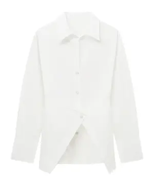 Helmut Lang Asymmetrical Cotton Shirt
