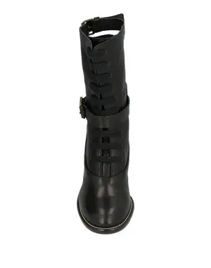 Chloé Lace-up Block Heel Ankle Boots