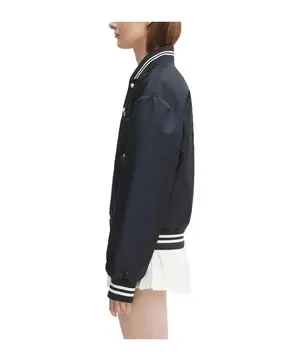 SPORTY  RICH Sporty & Rich Embroidered Logo Bomber Jacket