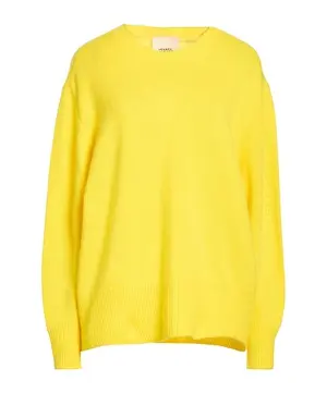 Isabel Marant Étoile Long-sleeved Crew Neck Cashmere Sweater - Yellow