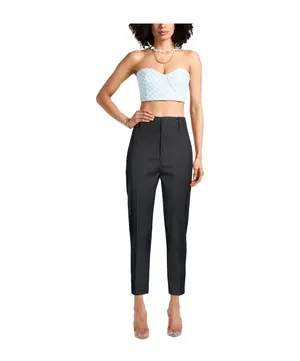Isabel Marant Étoile Plaid Tapered Wool Trousers