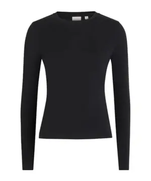 Varley Edna Long-sleeve Fitted T-shirt - Black