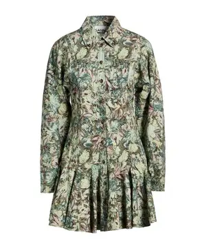 GANNI Multicolor Printed Shirt Dress