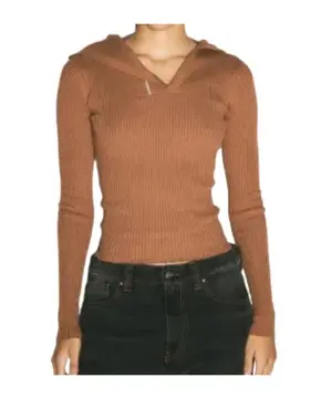 Y/project Ribbed Knit Long Sleeve Top