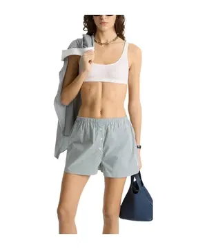 SPORTY  RICH Sporty & Rich Cotton Boxer Shorts With Striped Pattern