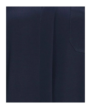 Max Mara Solid Color Stand Collar Shirt