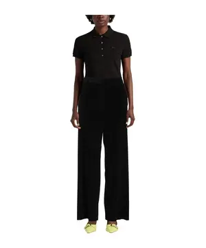 Max Mara Solid Color Wide-leg Trousers