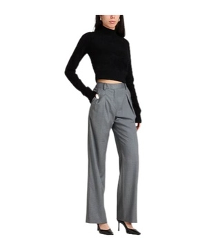 Sportmax Solid Color Cashmere Knit Top