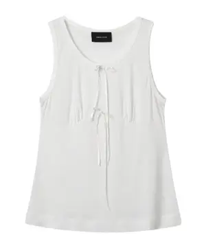 Simone Rocha Tie-detail Tank Top - White