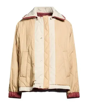 Max Mara Solid-color Hooded Down Jacket - Nude