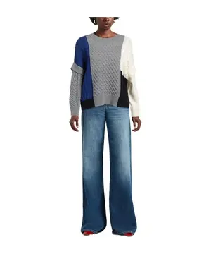 Max Mara Colorblocked Knit Sweater