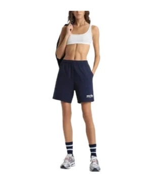 SPORTY  RICH Elasticated Print-detail Track Shorts
