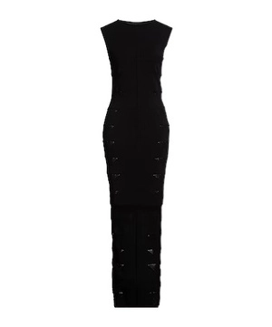 Rick Owens Sleeveless Crewneck Knit Dress - Black