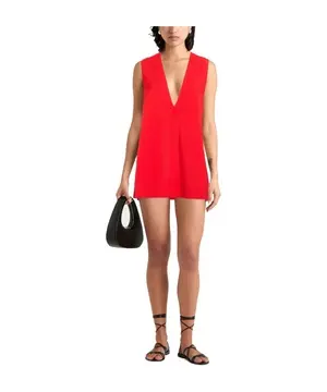 Sportmax V-neck Stretch Mini Dress