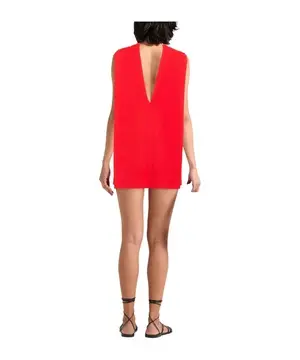 Sportmax V-neck Stretch Mini Dress