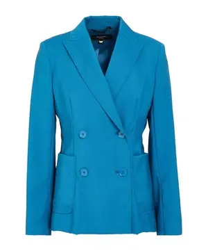Max Mara Wool Double-breasted Blazer - Blue