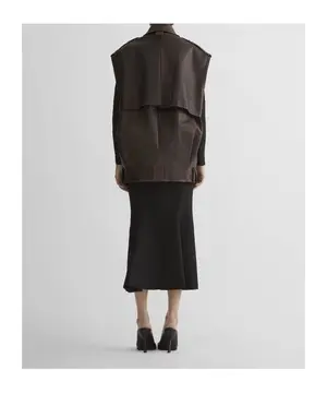 MUGLER Leather Military Gilet