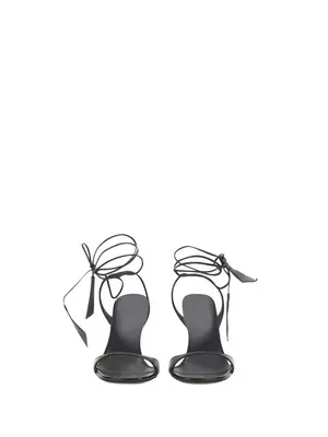 Attico Ora Tie-fastening Heeled Sandals - Black
