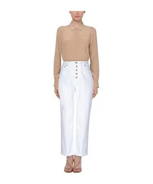 Tory Burch High-waisted Straight-leg Jeans