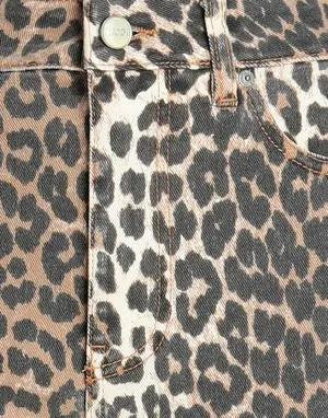 GANNI Leopard-print Straight-leg Jeans