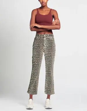 GANNI Leopard-print Straight-leg Jeans