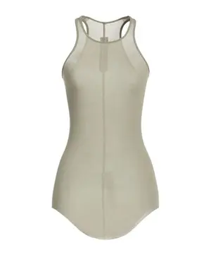 Rick Owens Solid-color Ribbed Sleeveless Vest - Nude