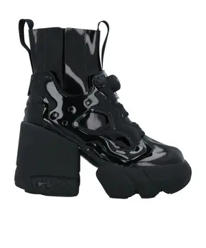 REEBOK X MAISON MARGIELA Square Toe Block Heel Ankle Boots