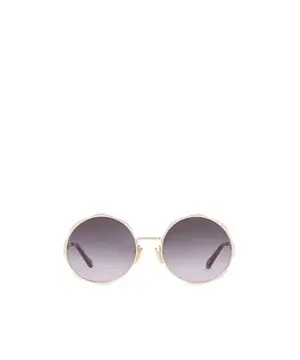 Chloé Round Metal Frame Sunglasses - Gray