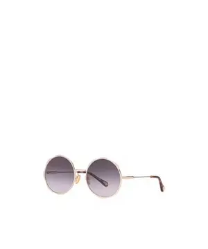 Chloé Round Metal Frame Sunglasses