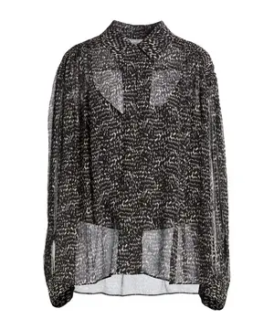 Rag & Bone Two-tone Printed Georgette Blouse