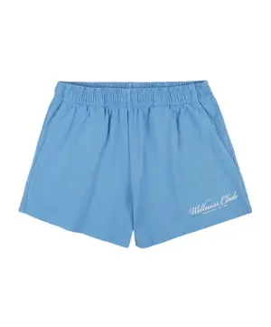 SPORTY  RICH Sporty & Rich Wellness Club Disco Shorts - Blue