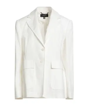 Max Mara Minimalist Single-breasted Blazer - White
