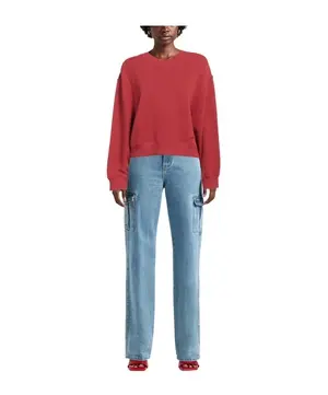 Rag & Bone Cropped Crewneck Sweatshirt