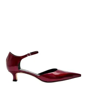 AeydĒ Tillie Pointed Toe Strap Pumps - Brown
