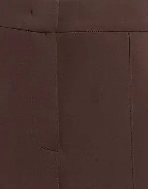 Max Mara Comfortable Solid-color Stretch Flared Pants