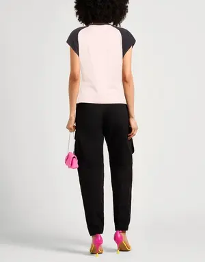 GANNI Color Block Printed T-shirt