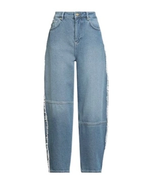 GANNI Loose-fit Boyfriend Jeans With Fringed Details