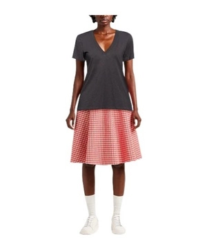 Rag & Bone Solid V-neck Short Sleeve T-shirt