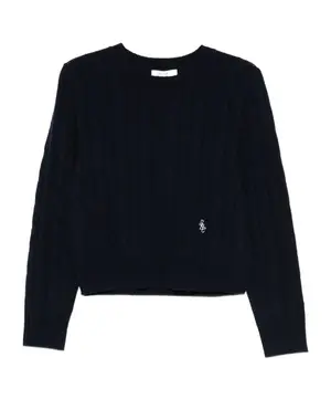 SPORTY  RICH Cable-knit Sweate - No