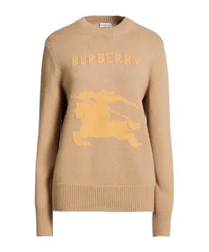 Burberry Two-tone Cashmere Knitwear With Logo