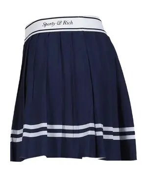 SPORTY  RICH Sporty & Rich Pleated Striped Skirt