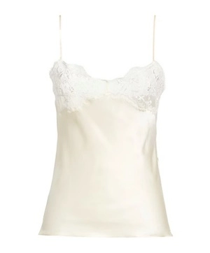 CHLOÉ Chloe Sleeveless Camisole Tank Top With Lace Trims