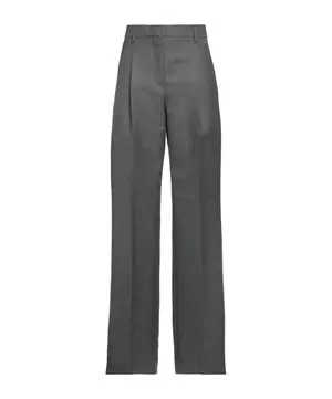 Burberry Simple Solid-color Wool Trousers - Grey