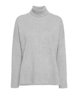 Eleventy High-neck Knitted Jumper - Gray