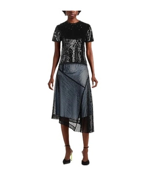 Max Mara Minimalist Solid Wool Short-sleeve Top