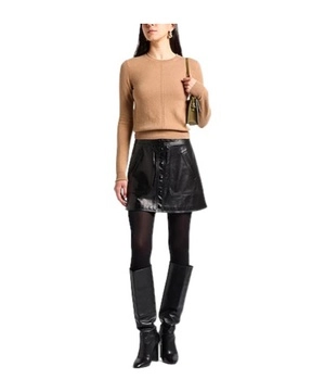 Saint Laurent Solid Cashmere Knit Sweater