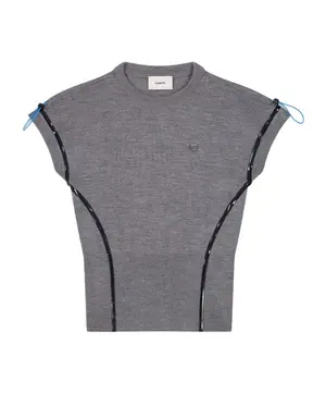 Coperni Cap Sleeve Knit Top