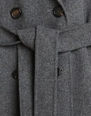 Max Mara Double Breasted Wool Coat With Belt