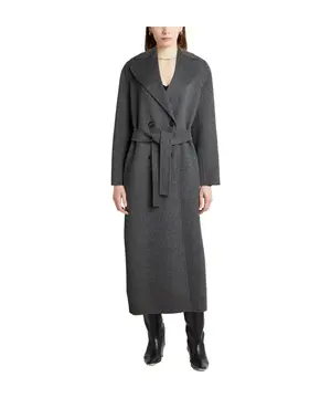 Max Mara Double Breasted Wool Coat With Belt